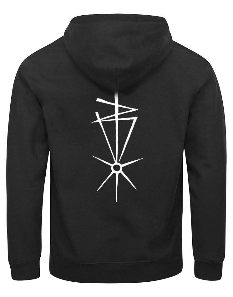 - Hoodies - Raja Unisex Hoodie - white on black